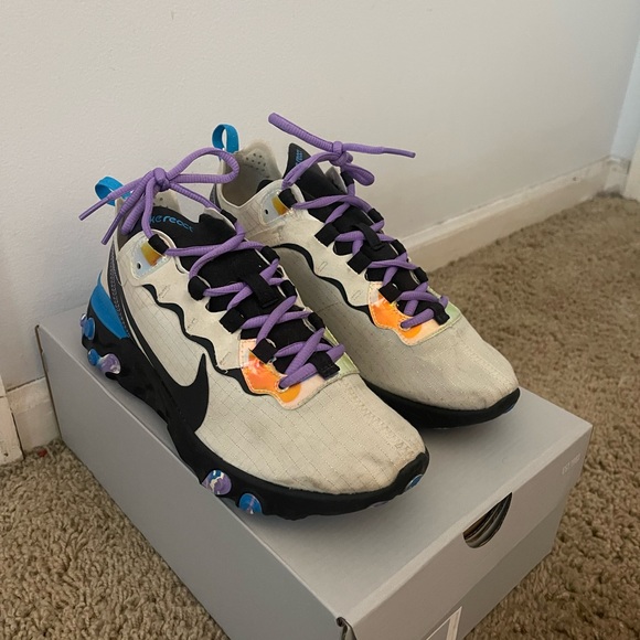 Nike | Shoes | Nike React Element 55 Off Nior Blue | Poshmark